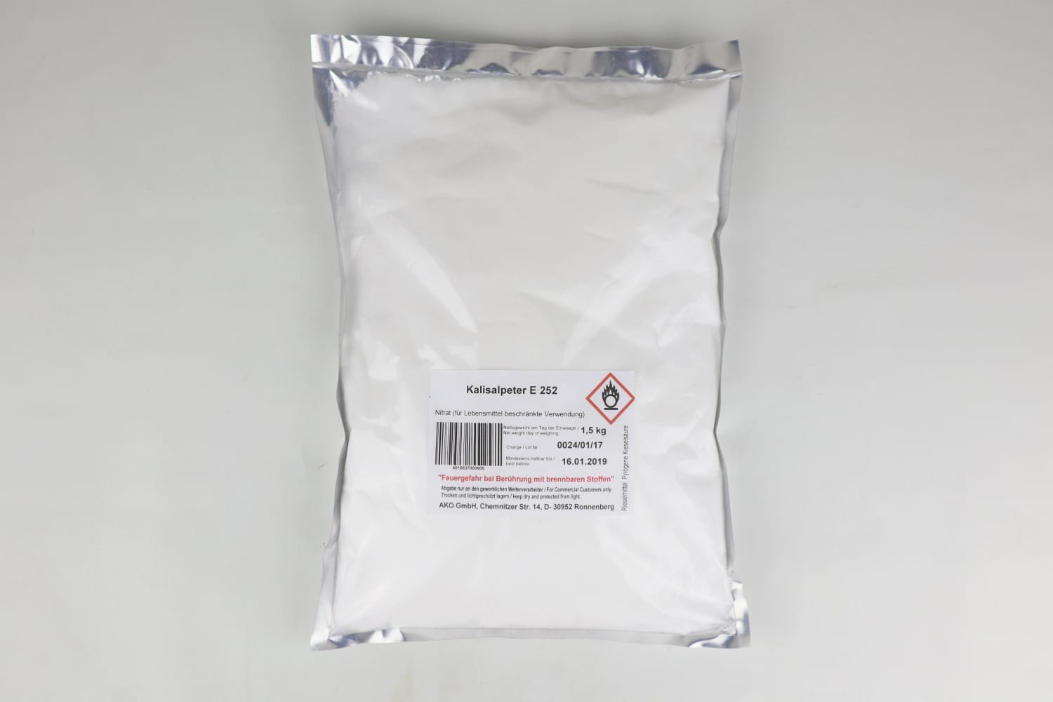 Kaklisalpeter E 252 1kg | Hilliger